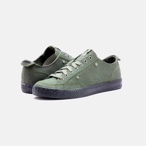Diesel | Shoes | Mens Diesel D78 Dusty Olive Low Sneakers | Poshmark